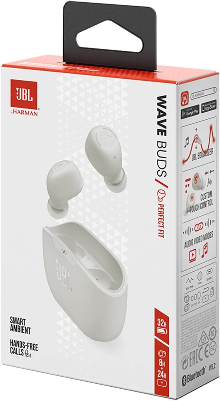 JBL Wave Buds Blanco
